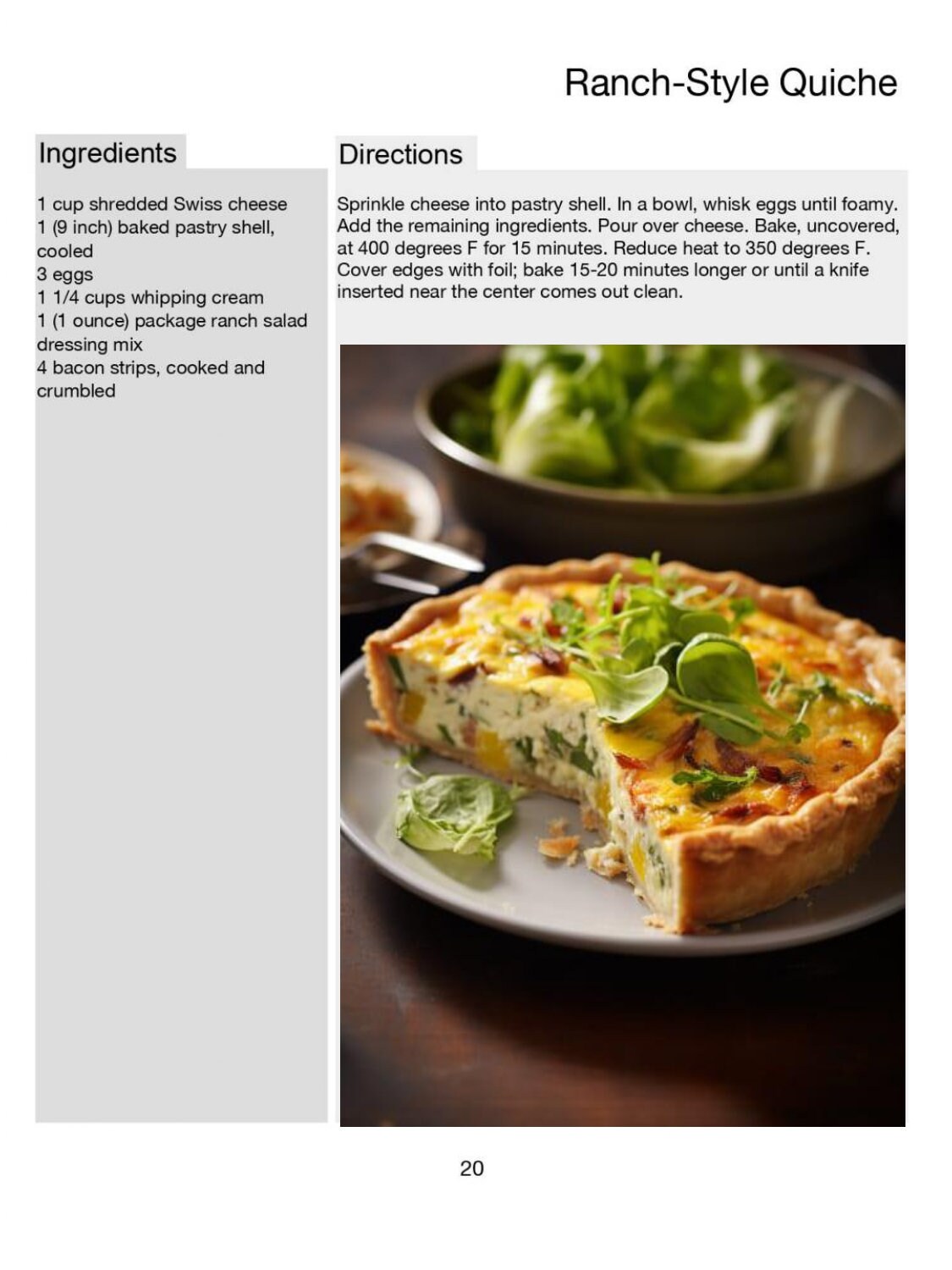 150 Quiche Recipes Instant Download Quiche Cookbook - Etsy Australia
