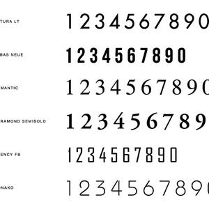 Custom 5 Tall X 1/2 Thick Cut Aluminum House Address Numbers Modern ...