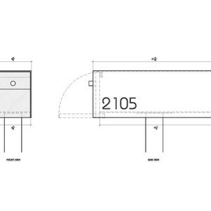 Post Mounted Mailbox| Sky Blue Body Curb Appeal Engraved Address ...
