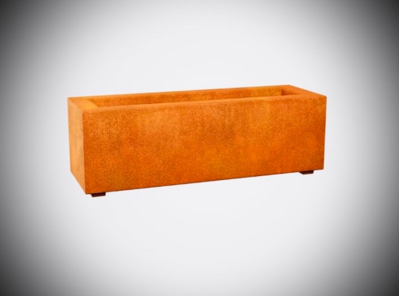 Corten 12 Tall Long Rectangular Planter Low Hight | Etsy