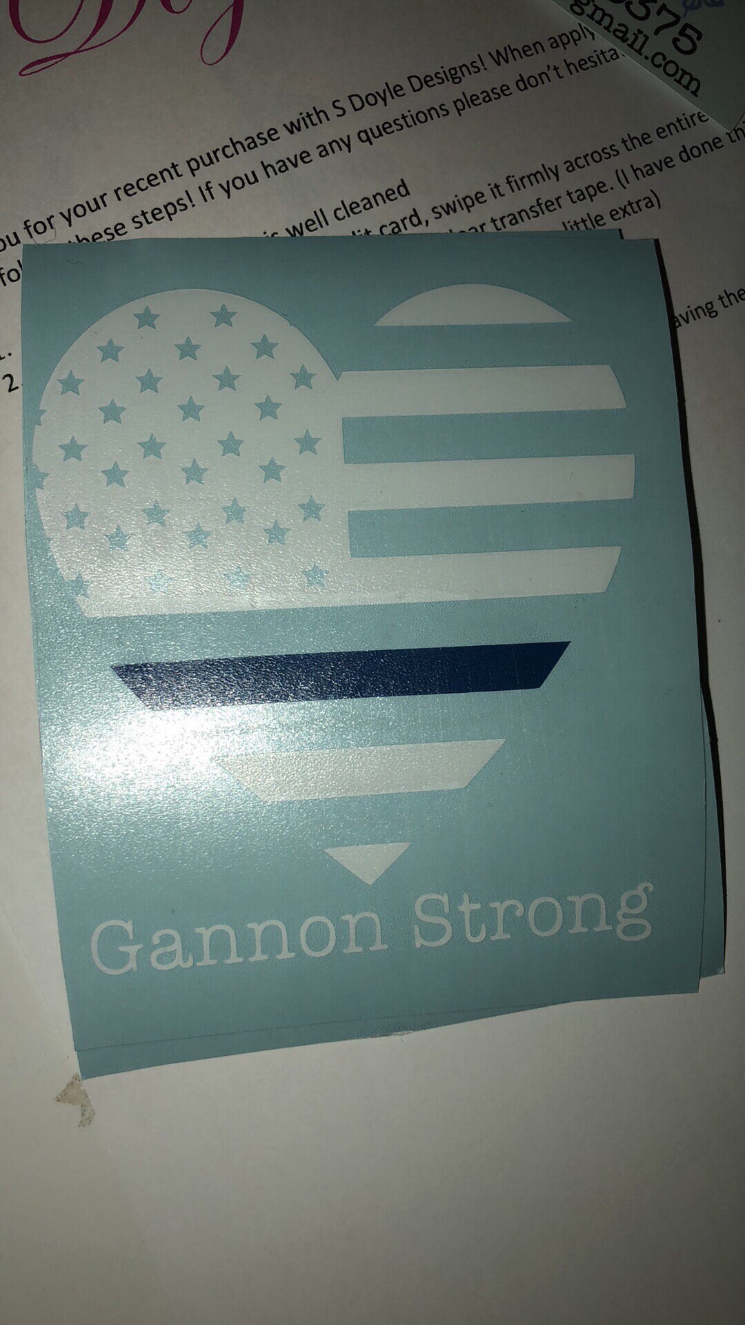 Officer Gannon Tribute Decals - Etsy