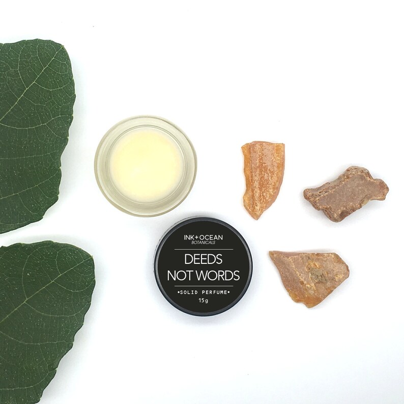 Deeds Not Words - Solid Perfume, Vegan, Alcohol Free. With Orris Root ...