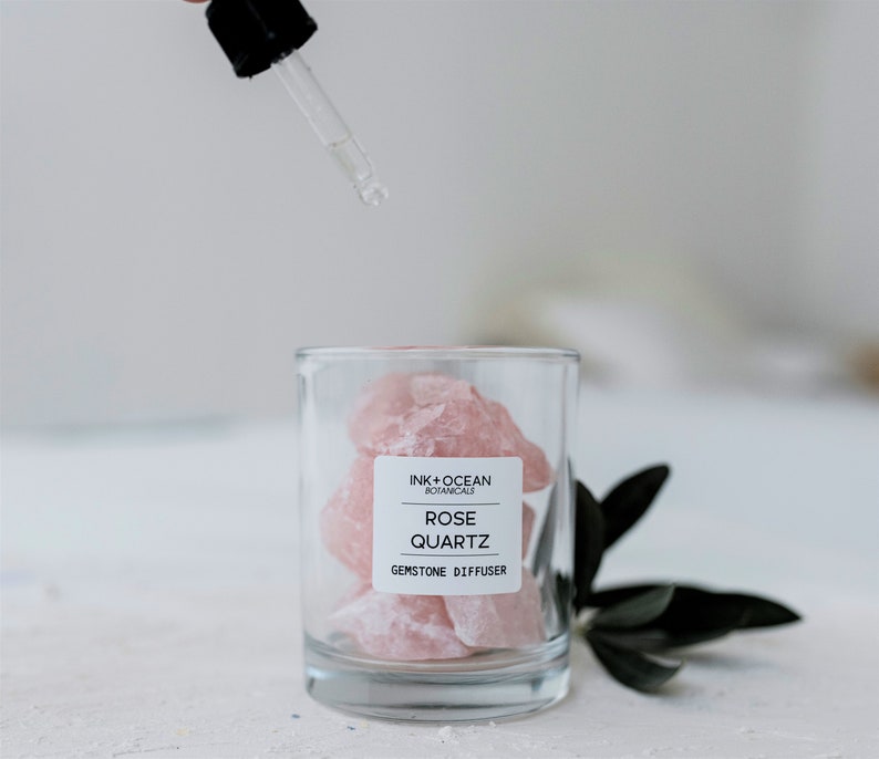 Rose Quartz Gemstone Crystal Diffuser Potpourri Essential | Etsy