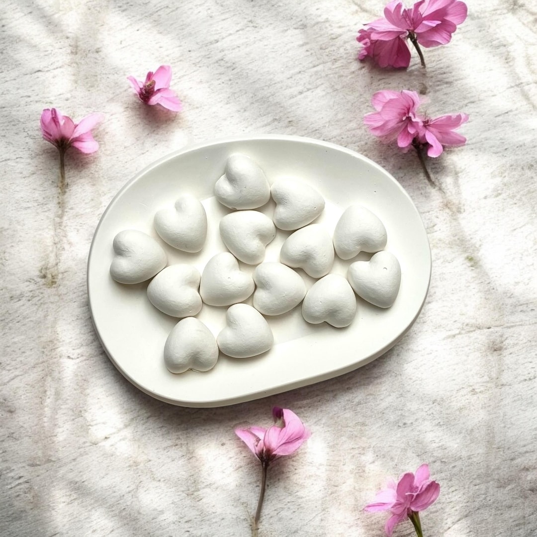 Heart Shape Aroma Stone Diffuser Made From Natural Plaster Cast ...