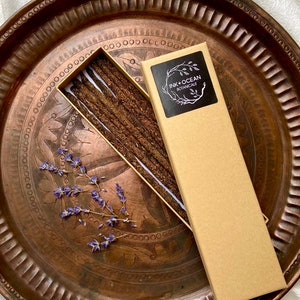 Hand Rolled Herbal Lavender and Herbs Incense Sticks, Calming and ...