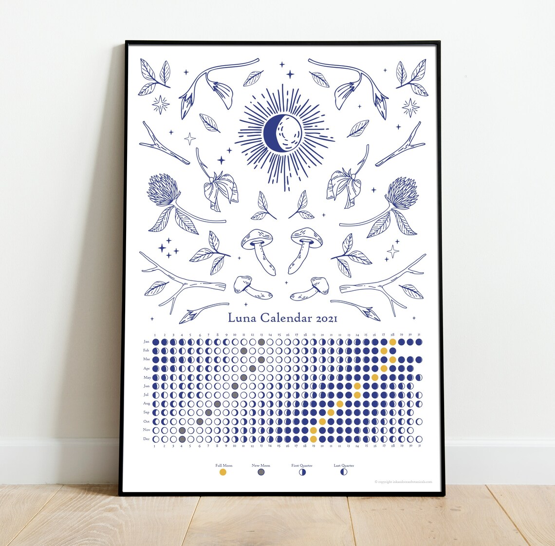 Luna Moon Calendar 2021 - Etsy