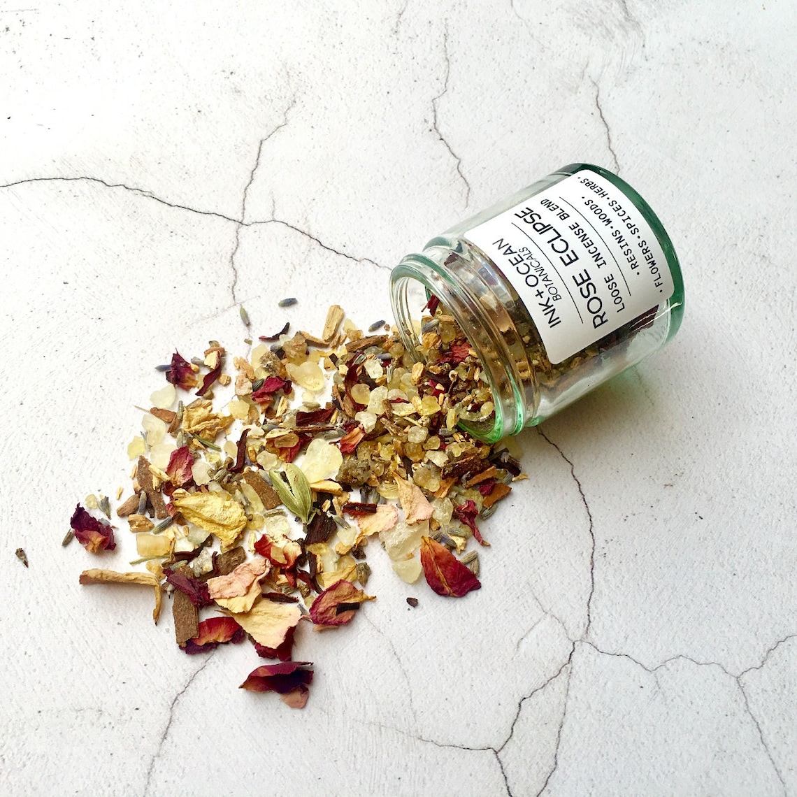 Rose Eclipse Hand Blended Loose Incense With Resins Herbs | Etsy