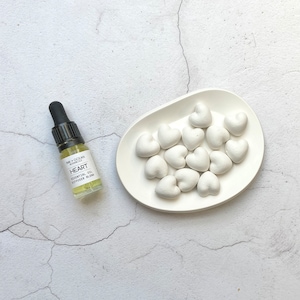 Heart Shape Aroma Stone Diffuser Made From Natural Plaster Cast ...