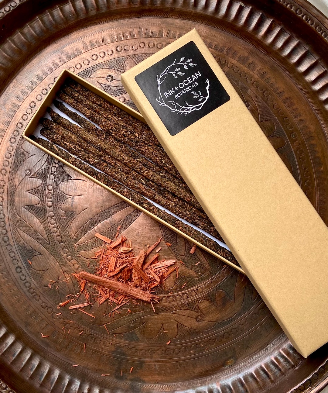 Hand Rolled Herbal Sandalwood and Herbs Incense Sticks, Grounding and ...