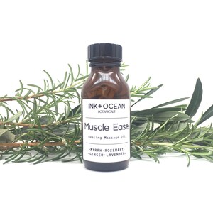 Handcrafted Muscle Ease Massage, Body and Bath Oil, Made With Essential ...