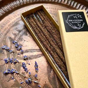Hand Rolled Herbal Lavender and Herbs Incense Sticks, Calming and ...