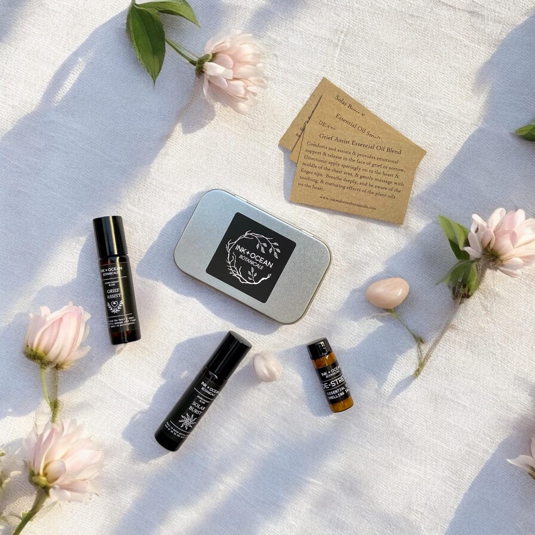 Sympathy Care Set Essential Oil, Aromatherapy Roller Blend and Smelling ...