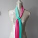 Skinny Scarf Pink Green Detachable Removeable Accessories for Women ...