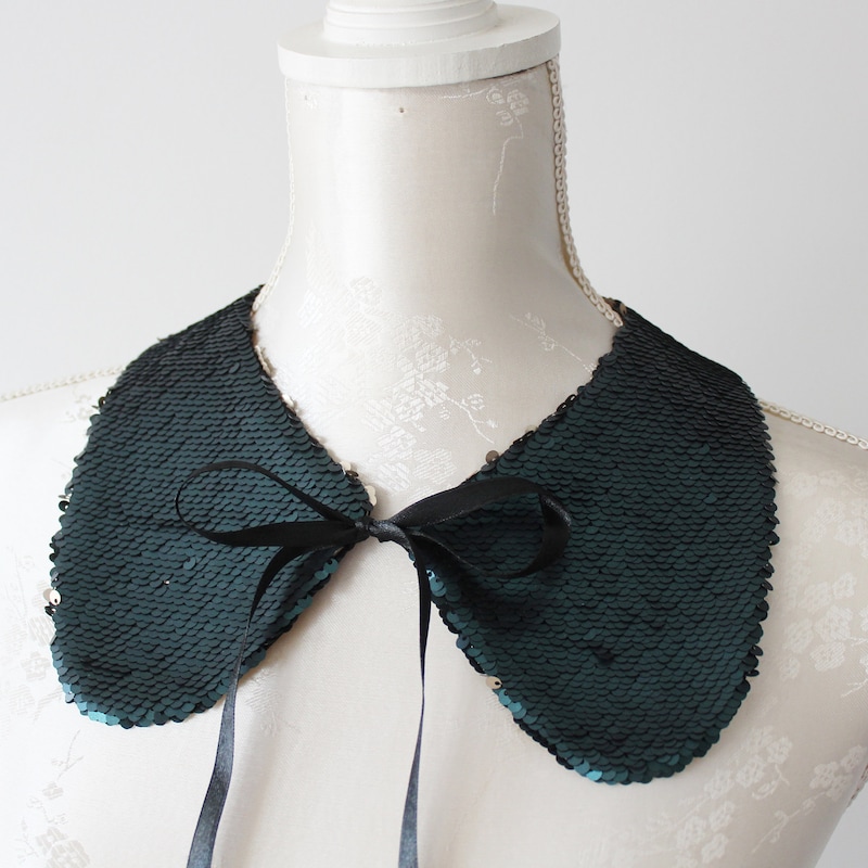 Sequin Collar Womens - Etsy