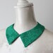 Green Lace Collar Necklace Pointy Shape Detachable Removeable Women ...