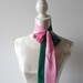 Skinny Scarf Pink Green Detachable Removeable Accessories for Women ...