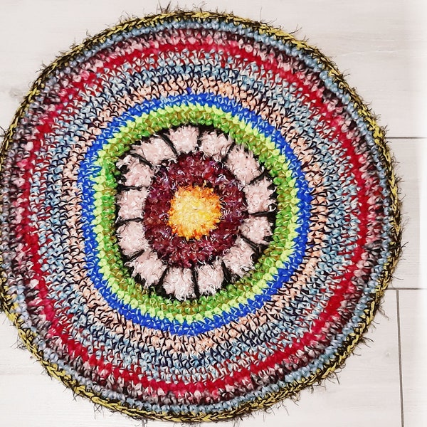 Crocheted Rag Rug - Etsy