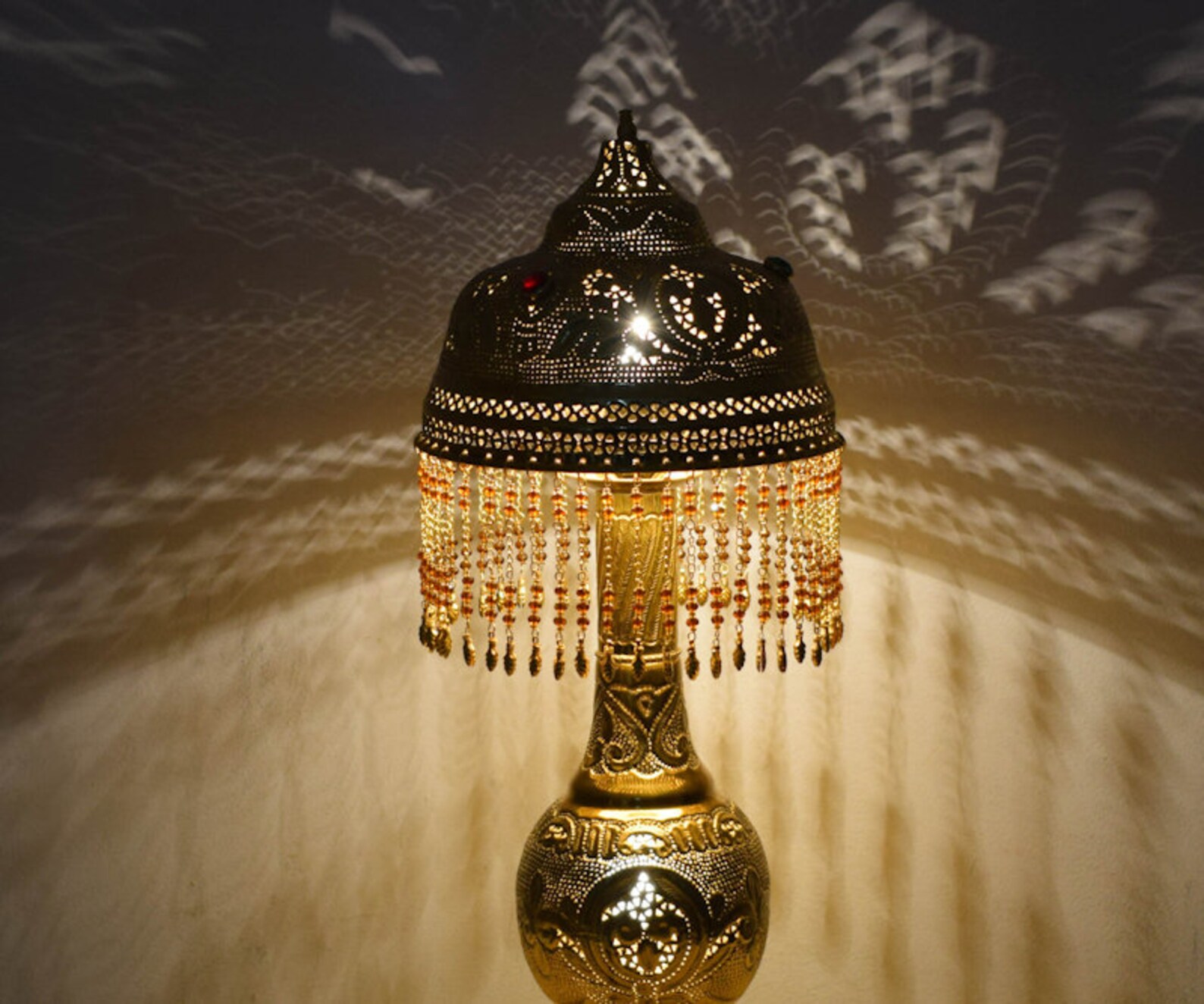 Gold Table Lamp Shade - Etsy