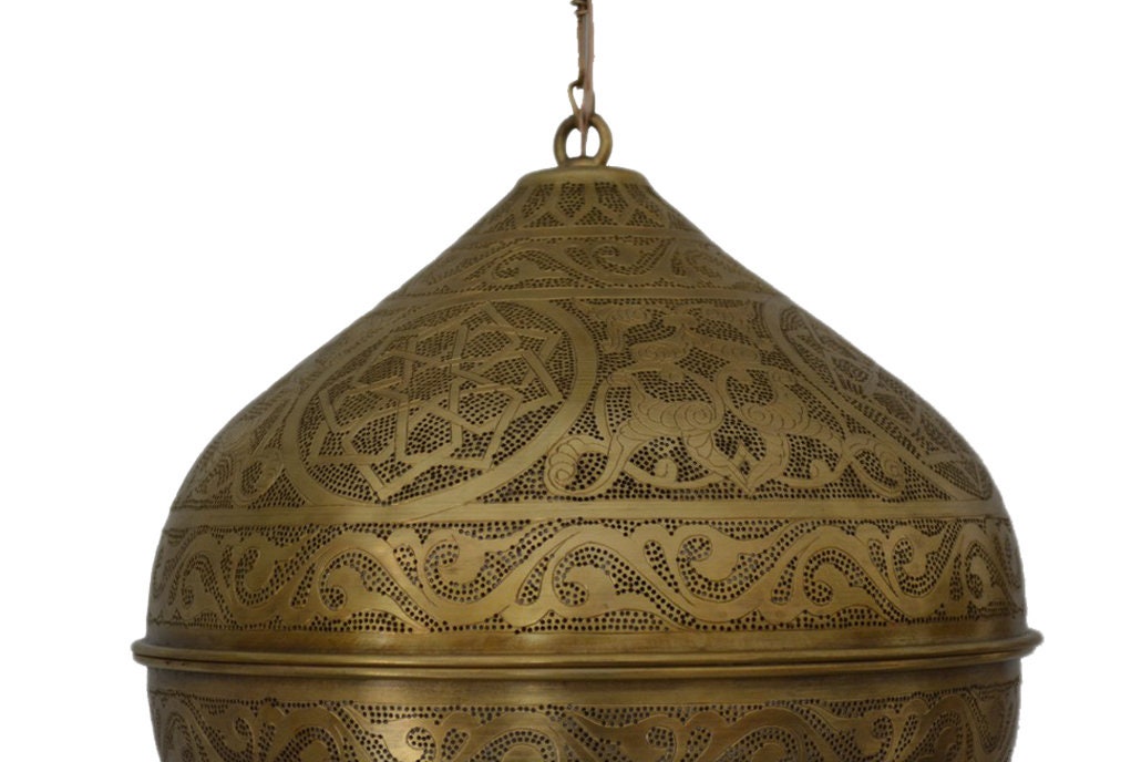 Hanging Brass Moroccan Style Lamps - Etsy