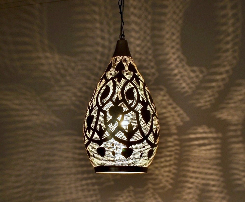 Moroccan Lamp Handcrafted Lighting Brass - Etsy