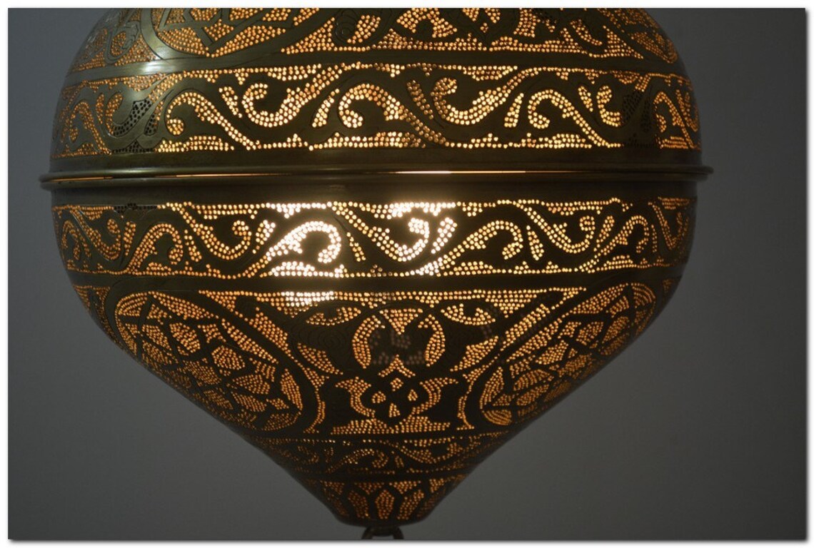 Hanging Brass Moroccan Style Lamps - Etsy