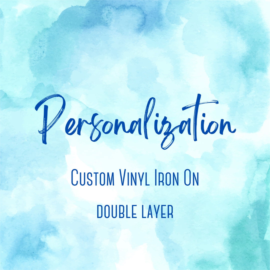 Custom Iron on Vinyl Add on - Double Layer | Puppy Gift | Dog Gift ...