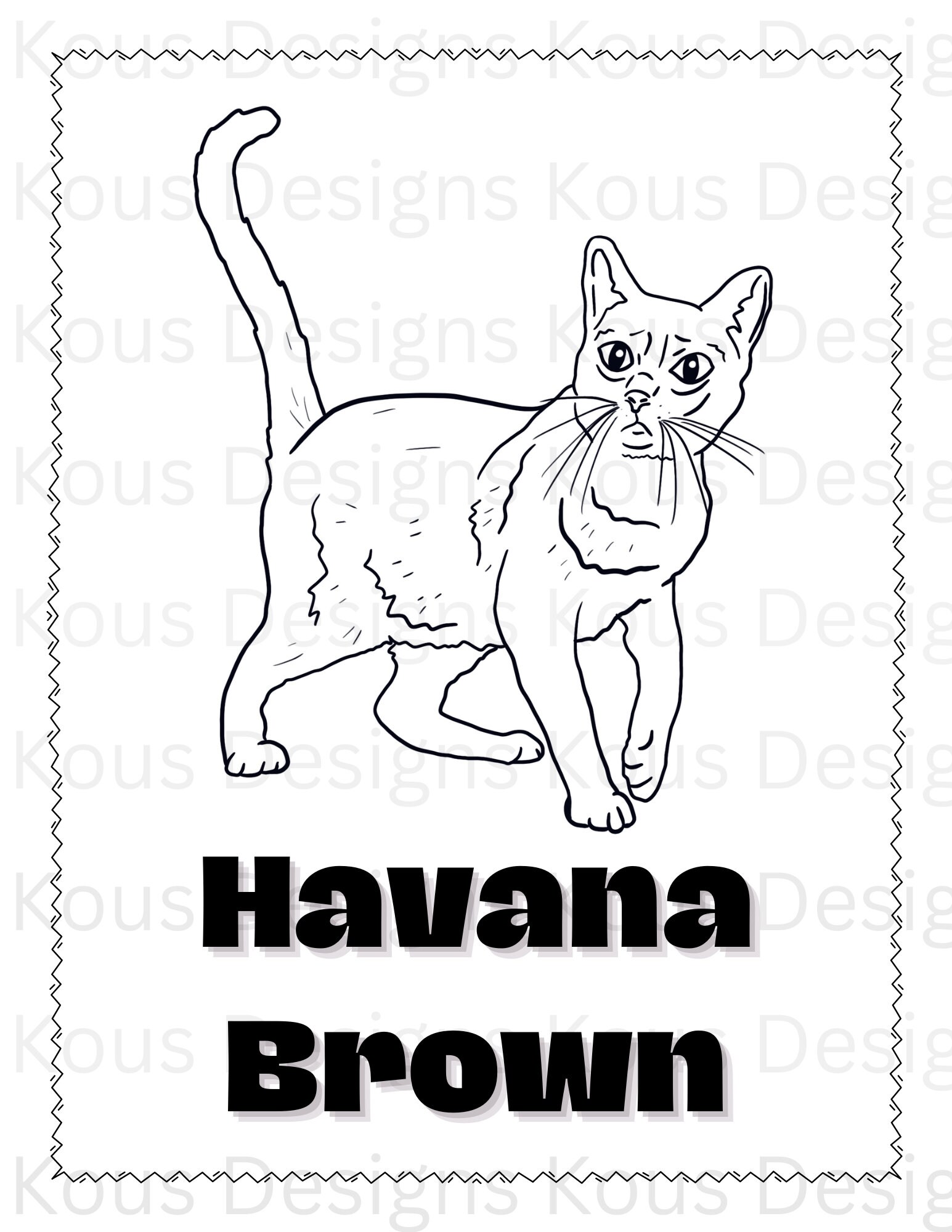 Cat Breed Coloring Pages - Coloring Activity - Science Learning ...