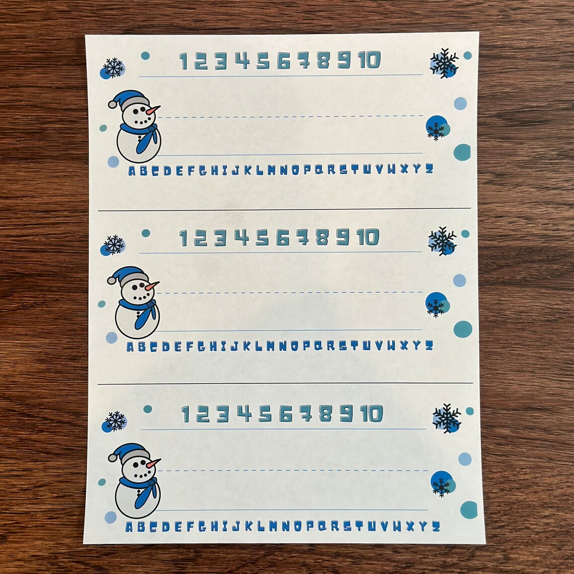 Winter Name Tags Instant Download Winter Printable Classroom Decor ...