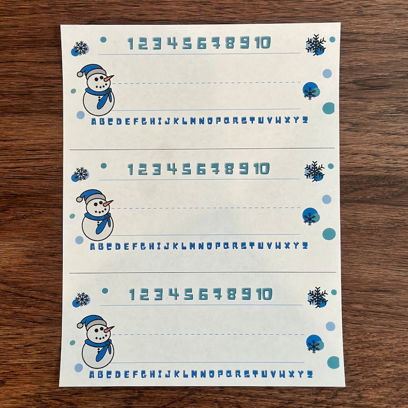 Winter Name Tags - Instant Download - Winter Printable - Classroom ...