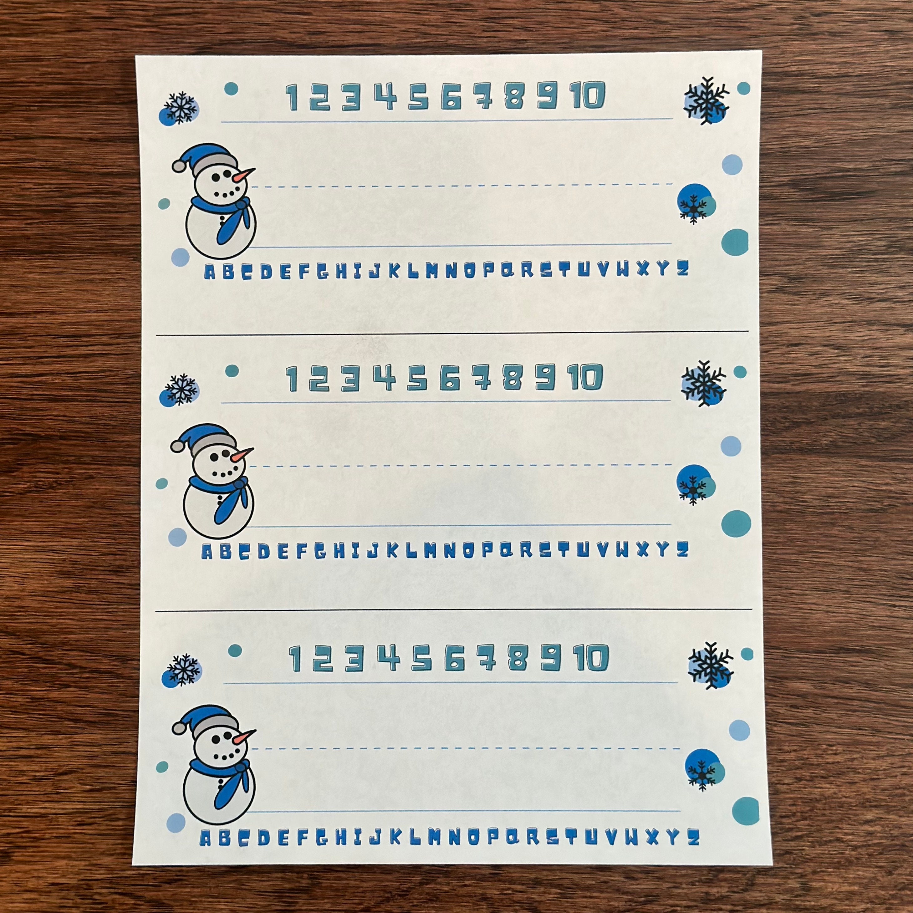 Winter Name Tags Instant Download Winter Printable Classroom Decor ...