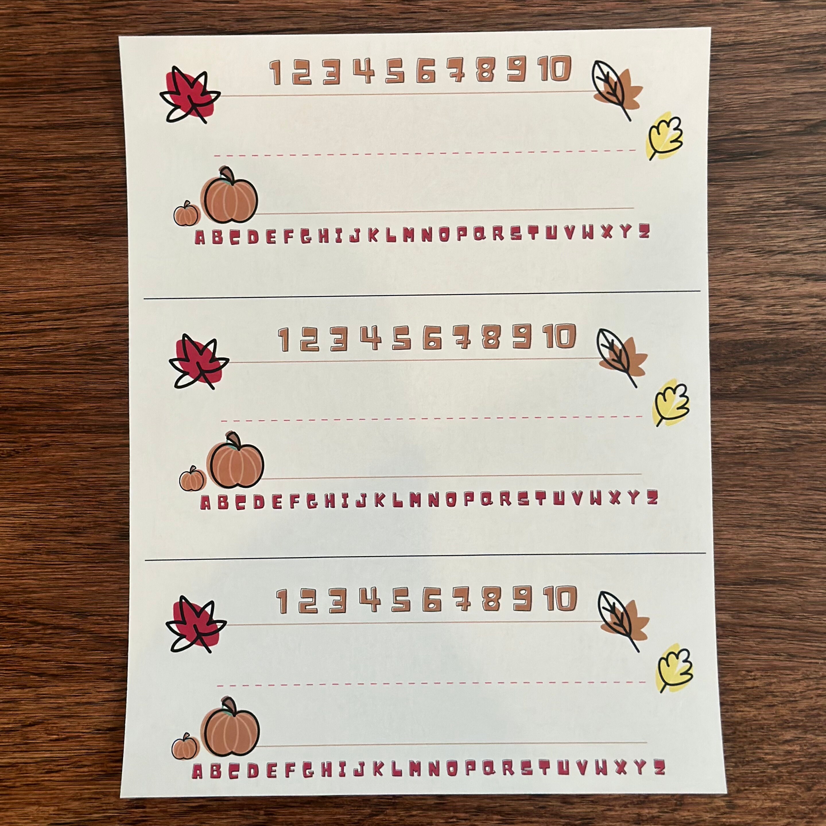 Fall Name Tags - Instant Download - Autumn Name Tags - Fall Printable ...