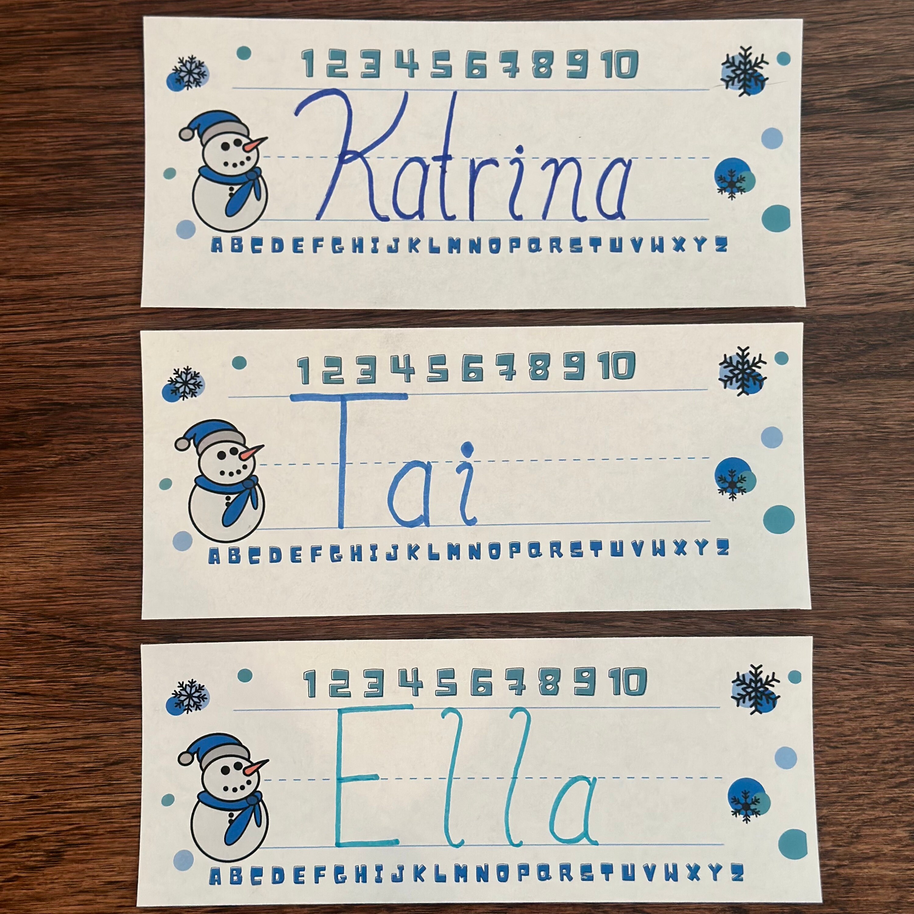 Winter Name Tags Instant Download Winter Printable Classroom Decor ...