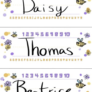 Seasonal Name Tags Set instant Download - Etsy