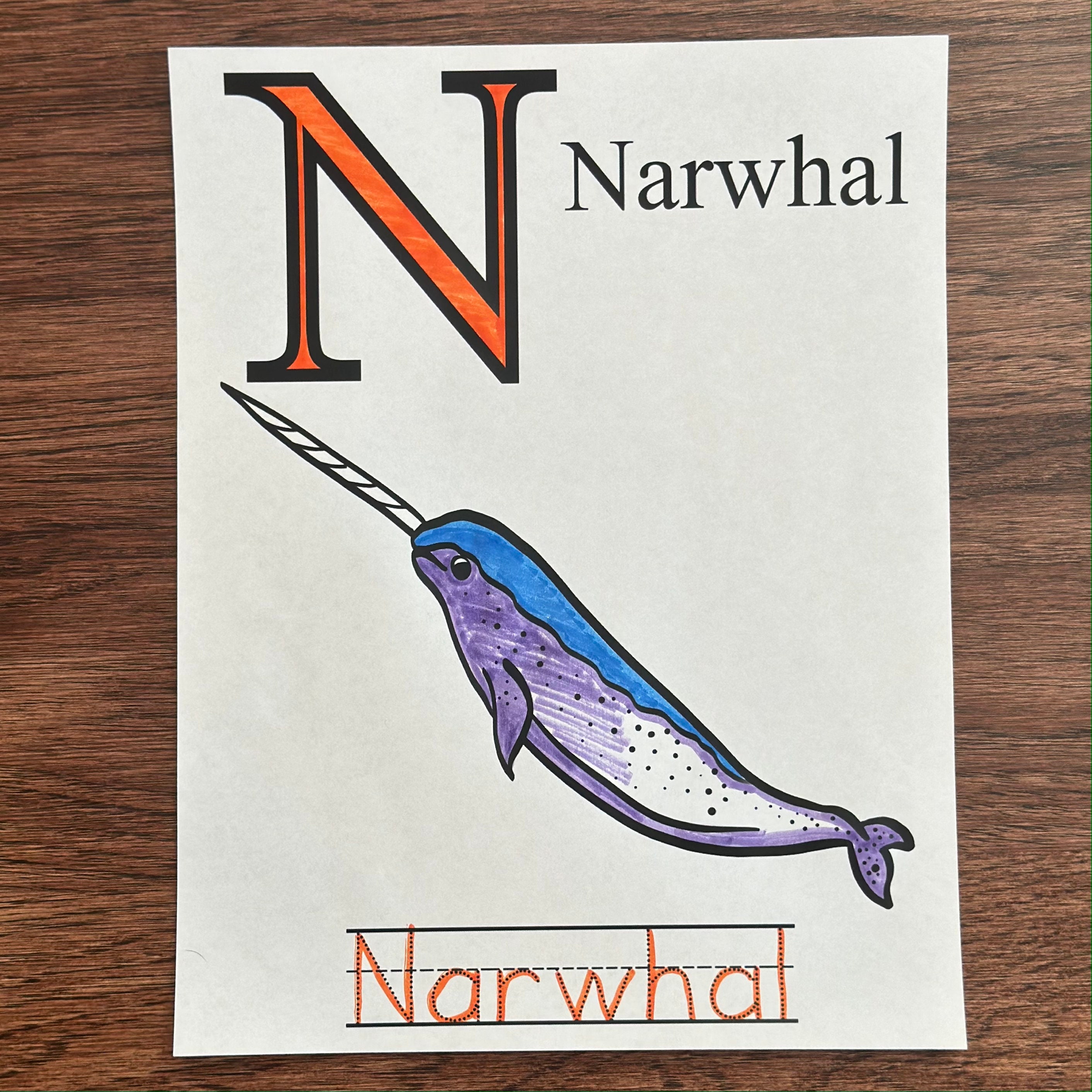 Sea Animal Alphabet Coloring Pages - Etsy