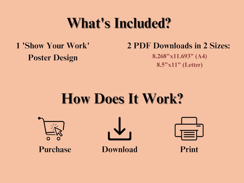 Show Your Work Classroom Poster - Math Class - Classroom Poster ...