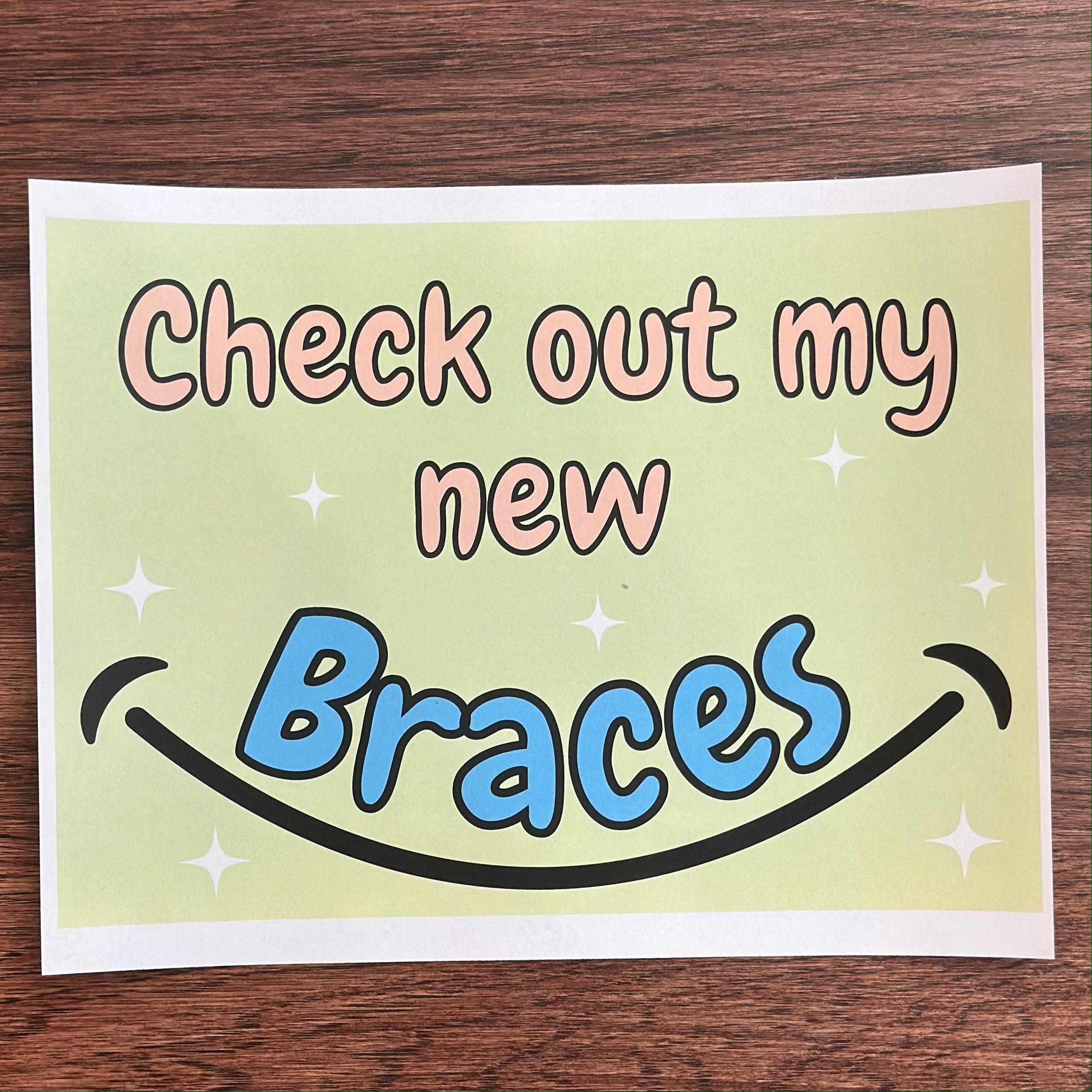 Orthodontic Photo Prop Signs, 5 Page PDF (digital Download) - Etsy