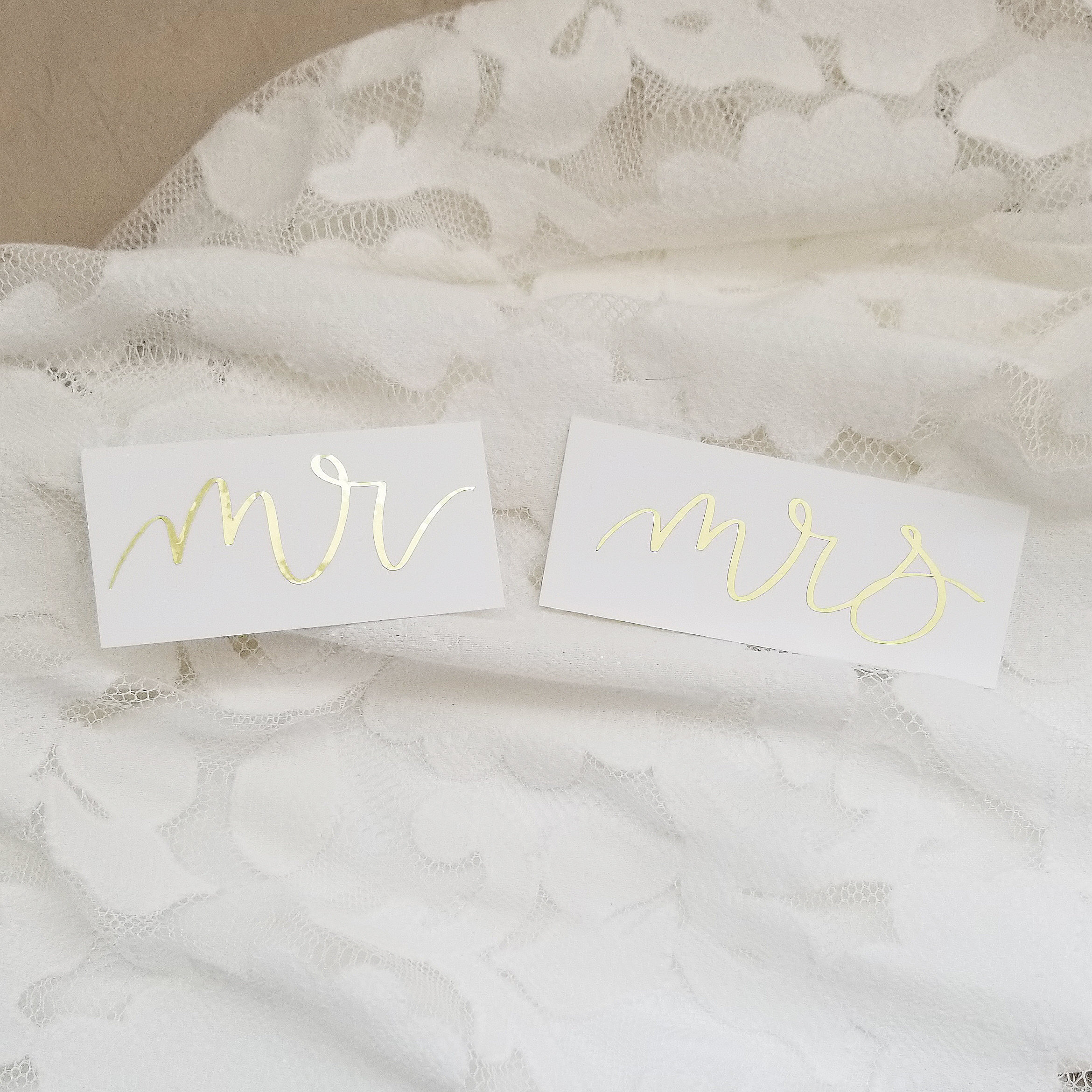 3 Mr and Mrs Vinyl Stickers Wedding Decals Modern | Etsy