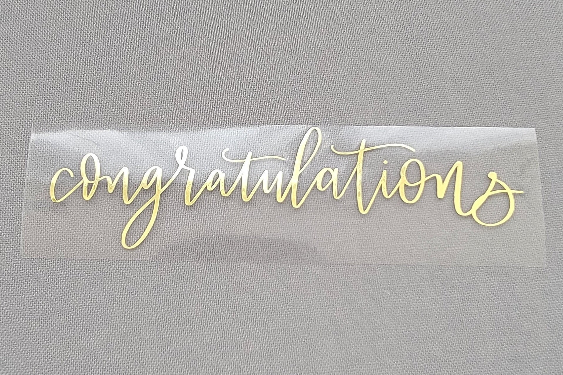 Congratulations Vinyl Sticker | Wedding Decals | Modern Calligraphy - Etsy