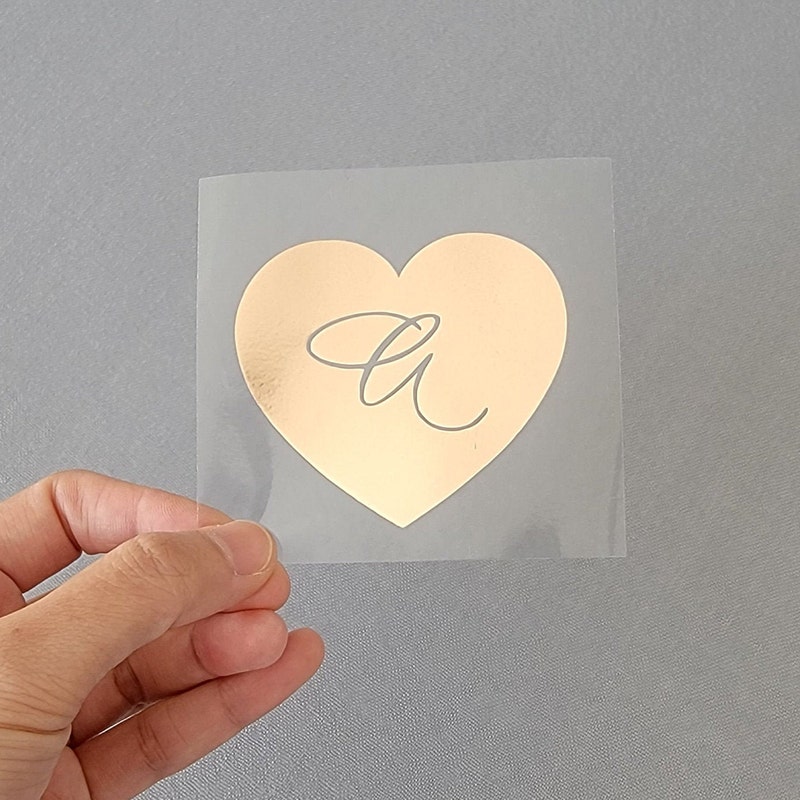 Gold Heart Stickers - Etsy