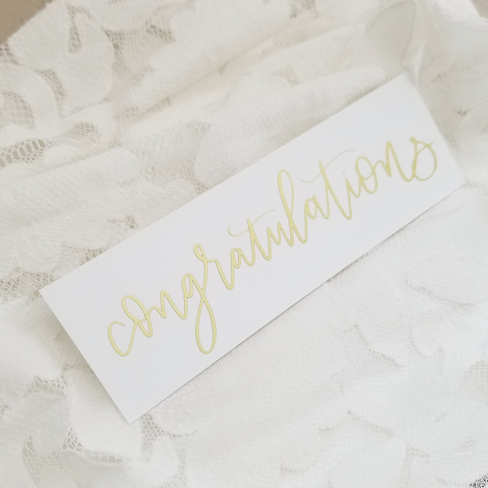 Congratulations Vinyl Sticker | Wedding Decals | Modern Calligraphy - Etsy