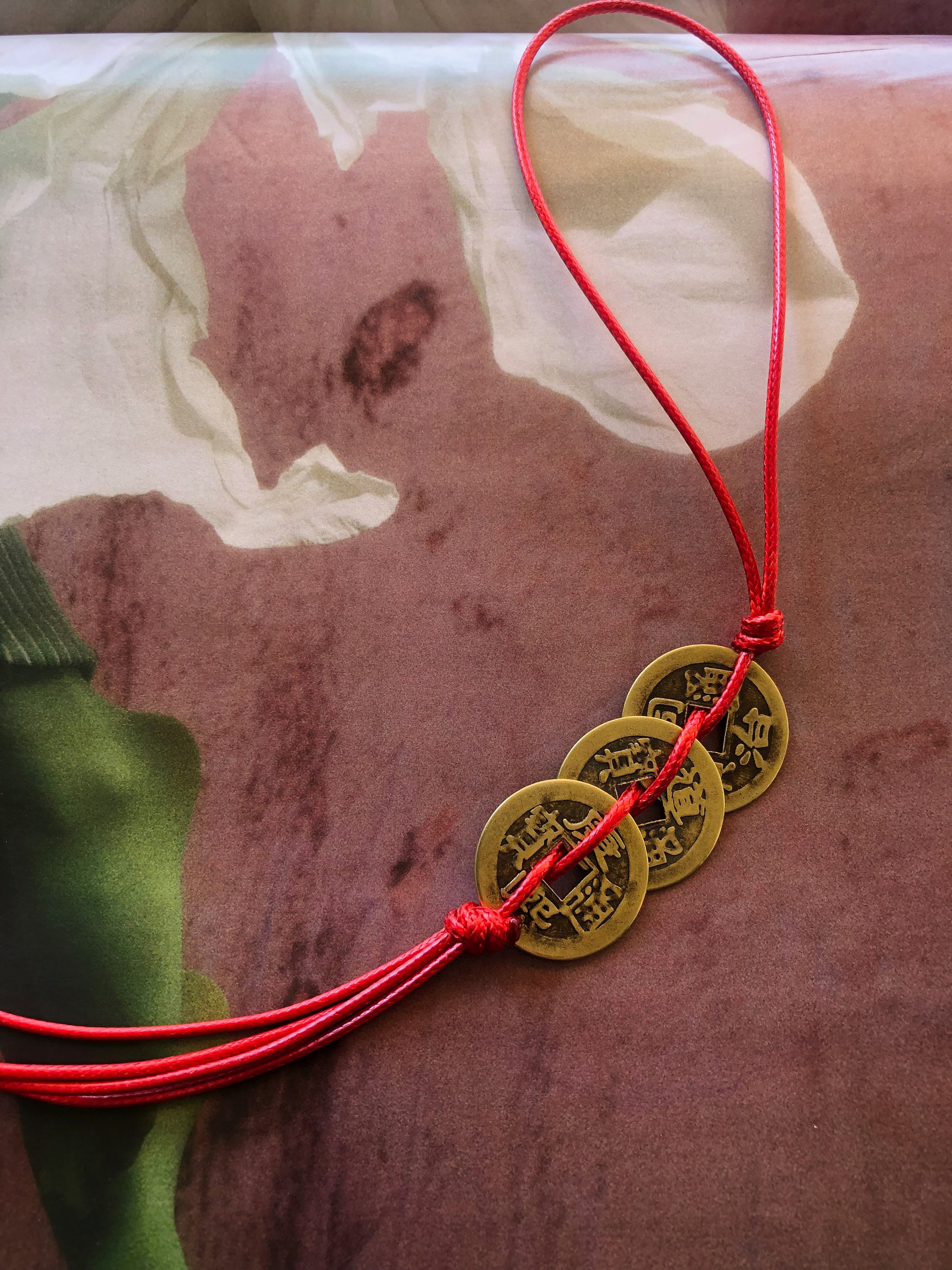 Feng Shui Lucky Coin Charm: Chinese Amulet for Wealth & Prosperity - Etsy