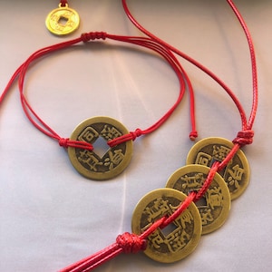 Feng Shui Lucky Coin Charm: Chinese Amulet for Wealth & Prosperity - Etsy