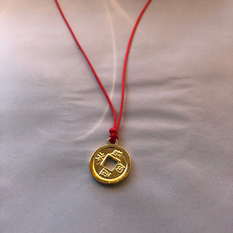 Feng Shui Lucky Coin Charm: Chinese Amulet for Wealth & Prosperity - Etsy