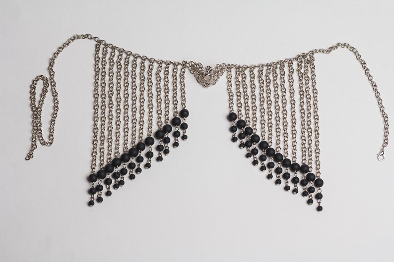 Burning Man Mask Face Chain Mask Costume Black Gothic Jewelry - Etsy
