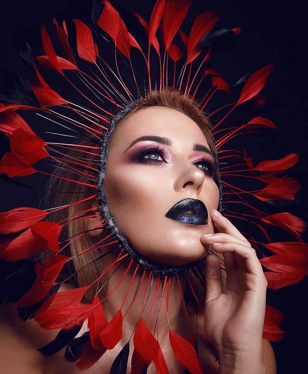 Extravagant Feather Crown Headpiece for Photoshoots, Carnival and ...