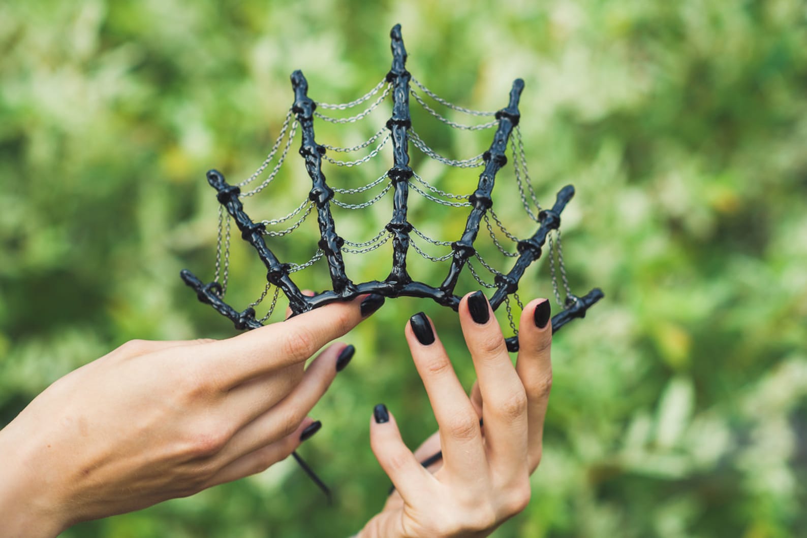 Black Spider Crown Halloween Costume Headdress Gothic Diadem - Etsy