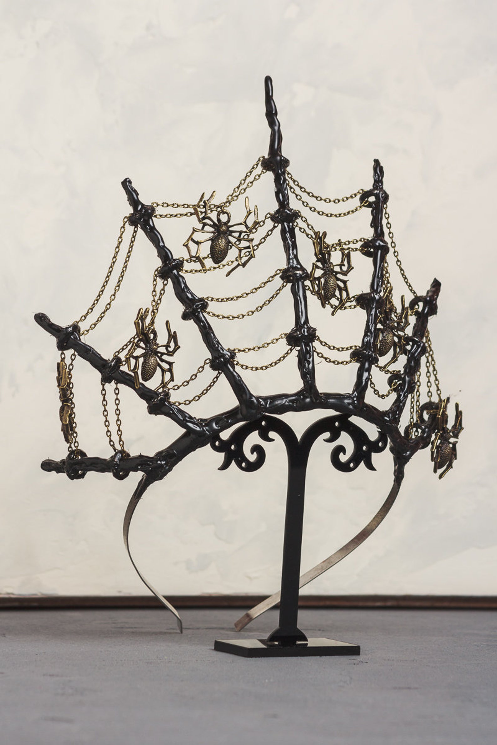 Black spider crown Halloween costume headdress Gothic diadem | Etsy