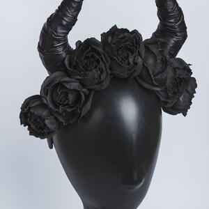 Burning Man Headpiece Demon Horns Crown Devil Headdress Halloween ...