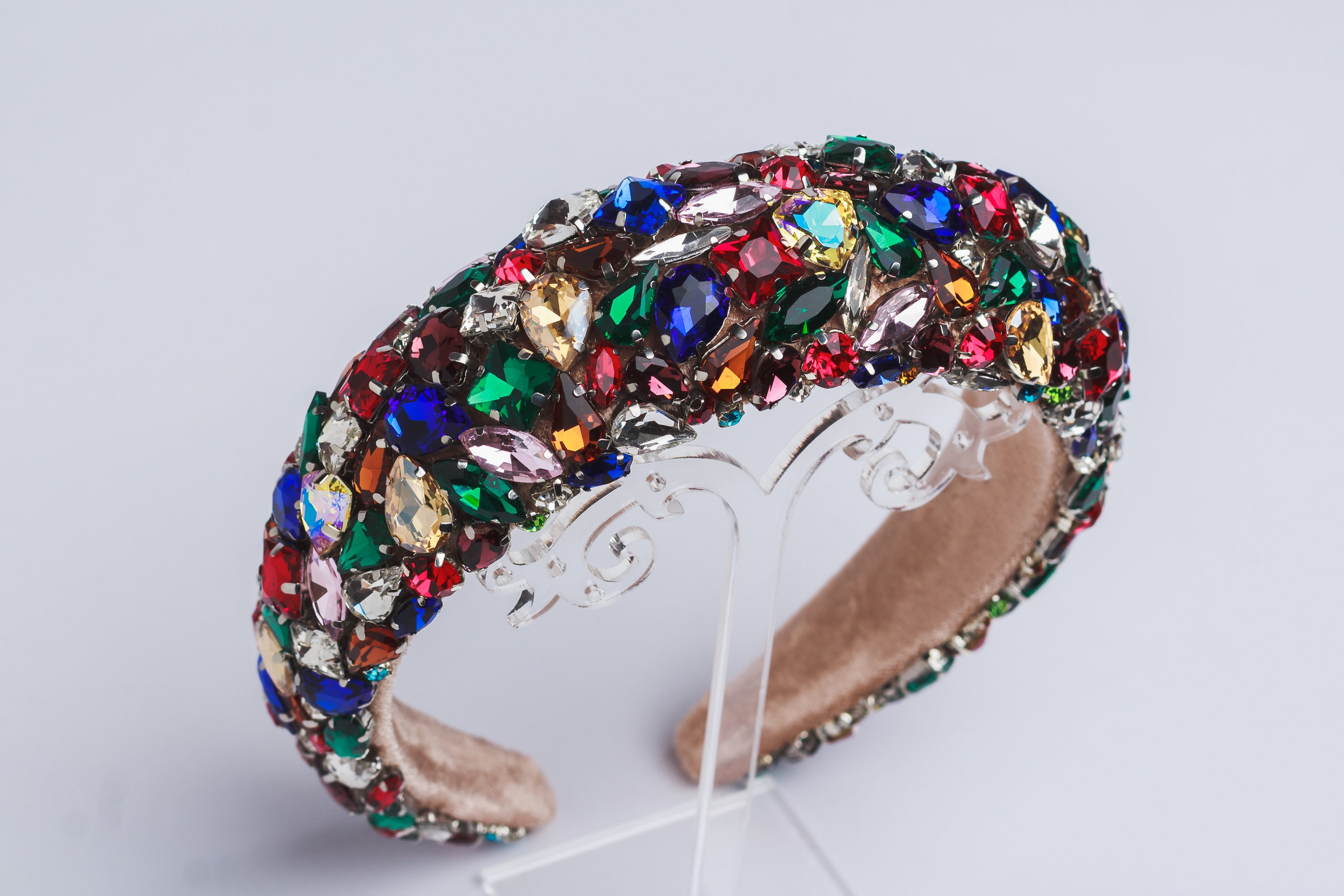 Jeweled headband Colorful beaded headbands for women Wedding | Etsy