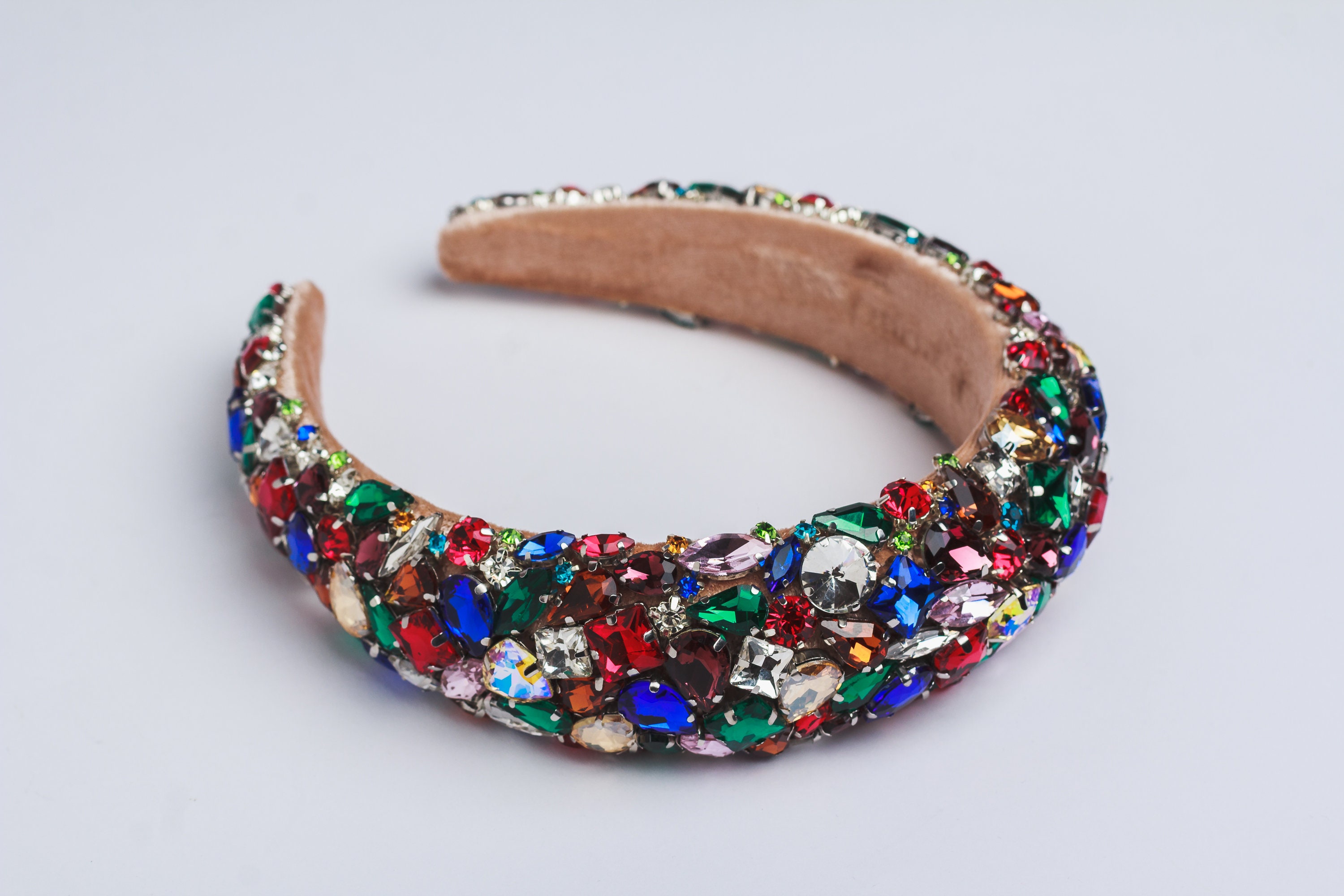 Jeweled headband Colorful beaded headbands for women Wedding | Etsy